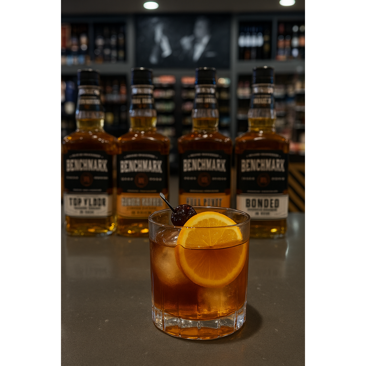 Benchmark Kentucky Straight Bourbon Whiskey 4-Pack – Liquor Lineup