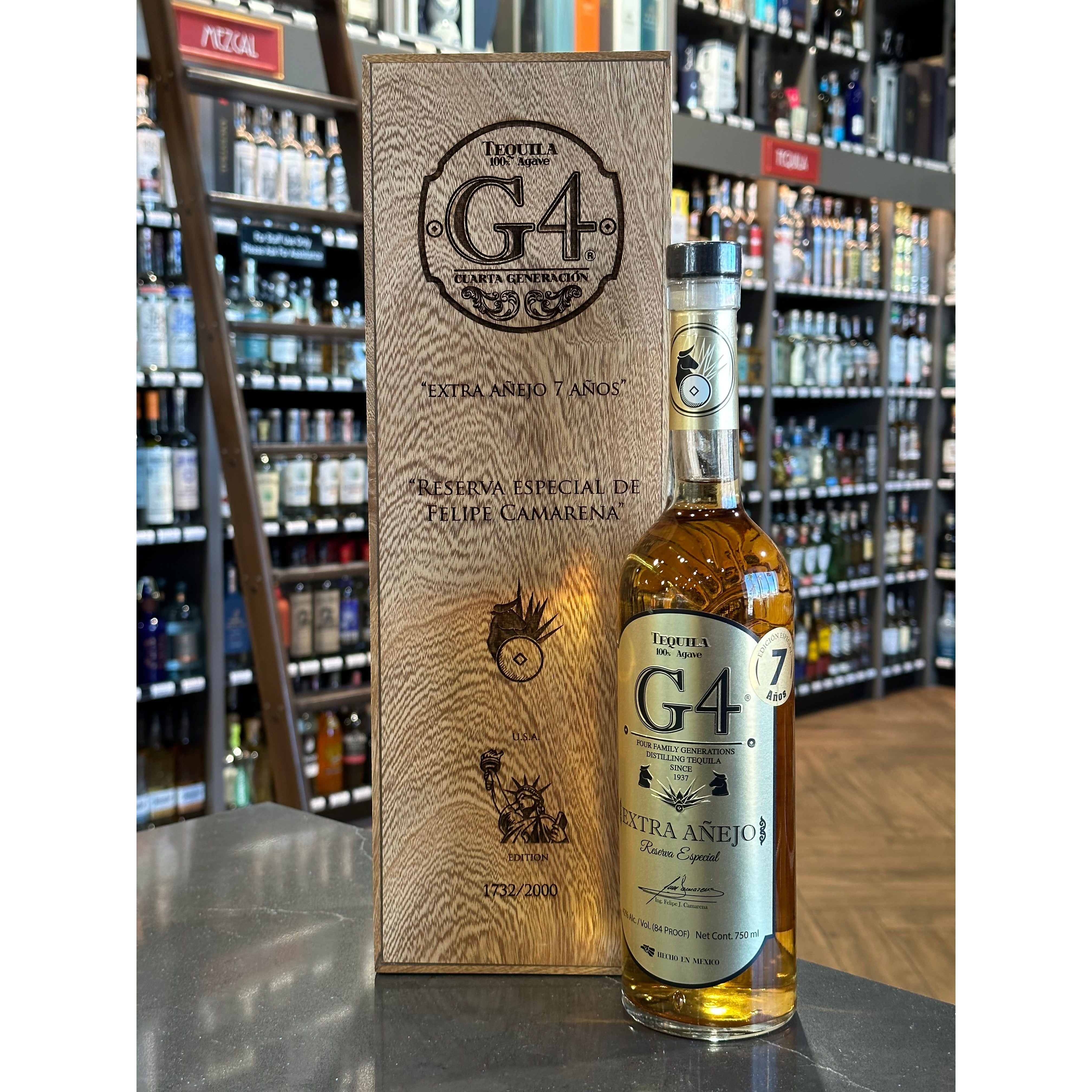 G4 TEQUILA EXTRA AÑEJO | 7 AÑOS | RESERVA ESPECIAL DE FELIPE CAMARENA ...