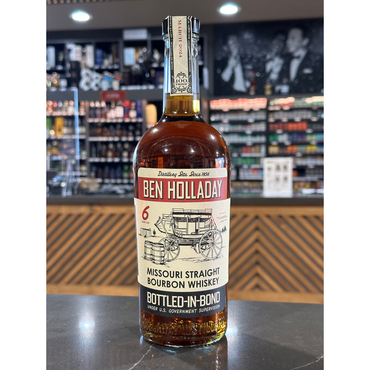 BEN HOLLADAY | MISSOURI STRAIGHT BOUBRON WHISKEY | AGED 6 YEARS ...
