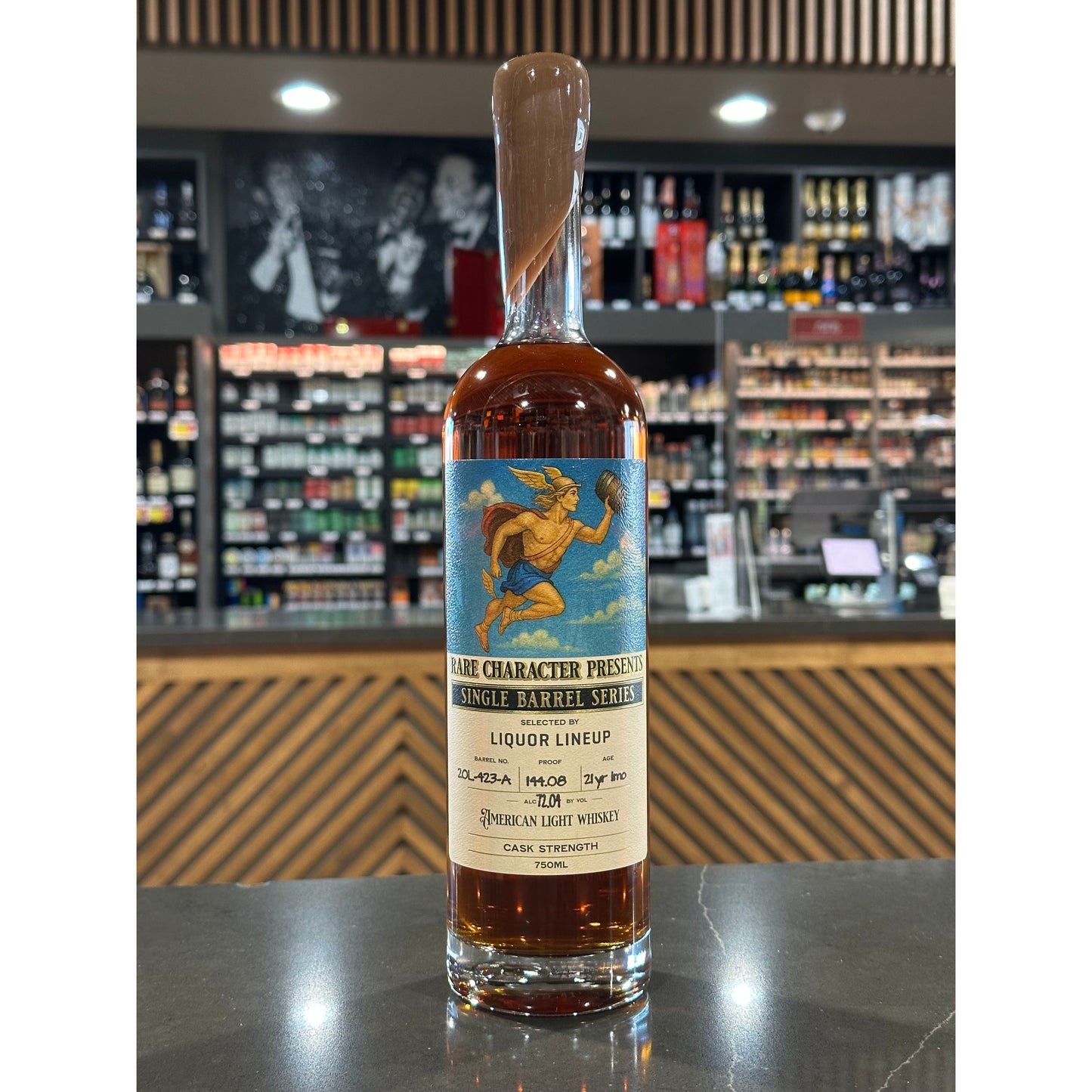 Rare Character Liquor Lineup Single Barrel 21 Year Aged American Light