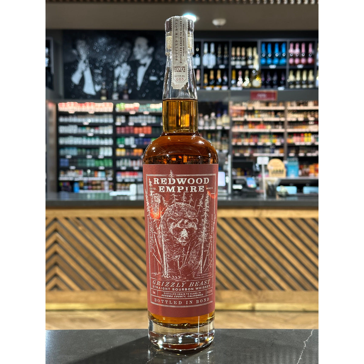 REDWOOD EMPIRE | GRIZZLEY BEAST | BOTTLED IN BOND | STRAIGHT BOURBON W ...