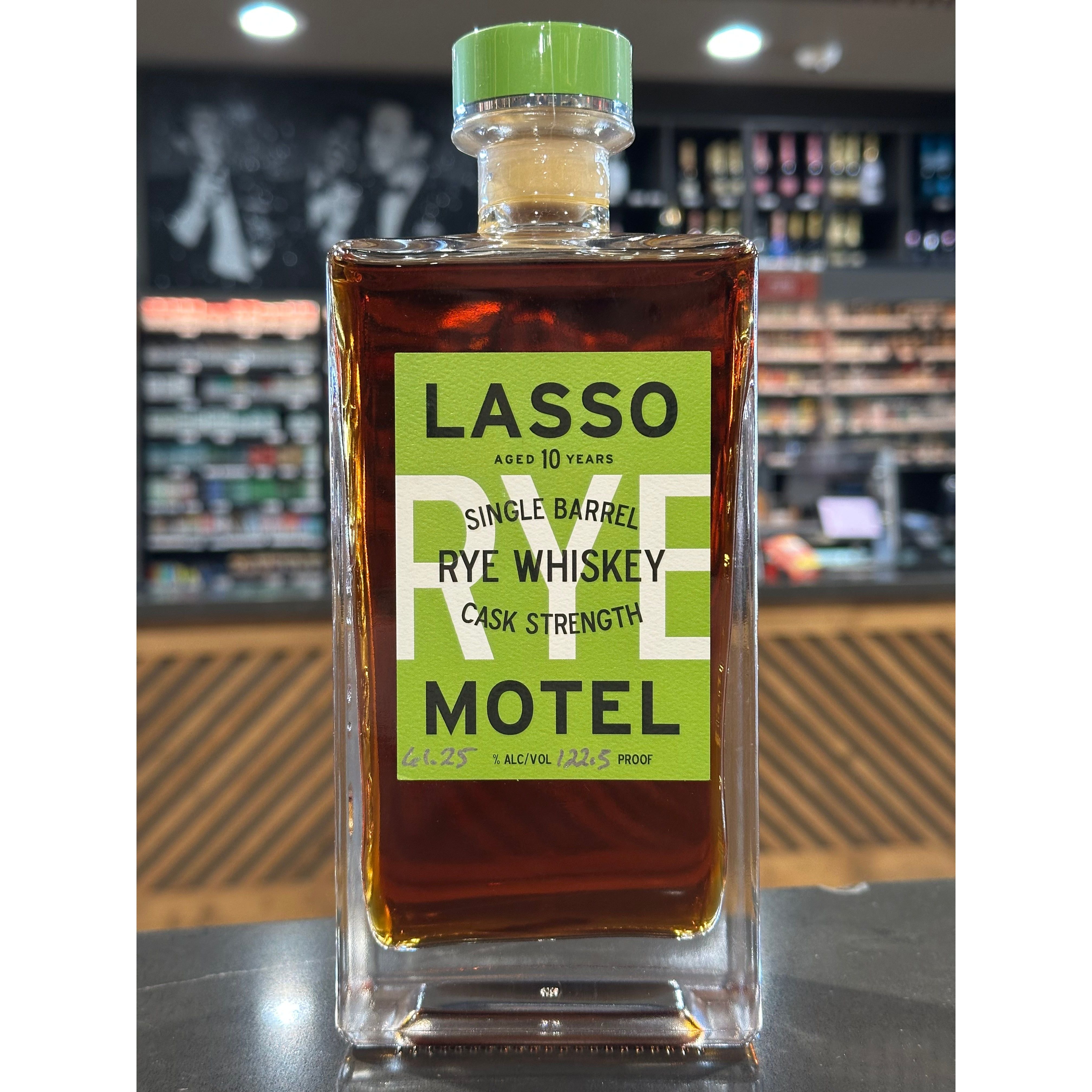 Lasso Motel Single Barrel Rye Whiskey Cask Strength Aged 10 Years ...